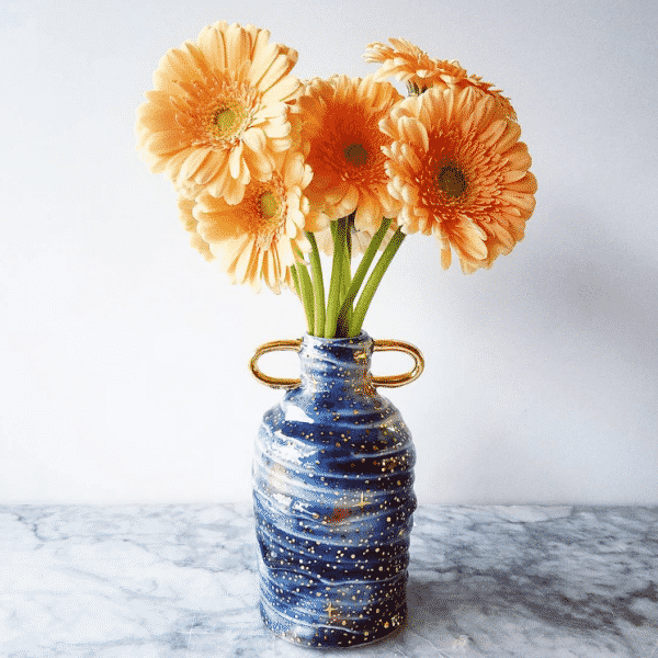 Katie Marks: Geometric Spacey Tie-dyed Lustres - The Ceramic School