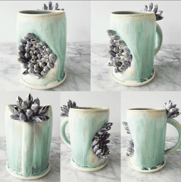 Katie Marks: Geometric Spacey Tie-dyed Lustres - The Ceramic School