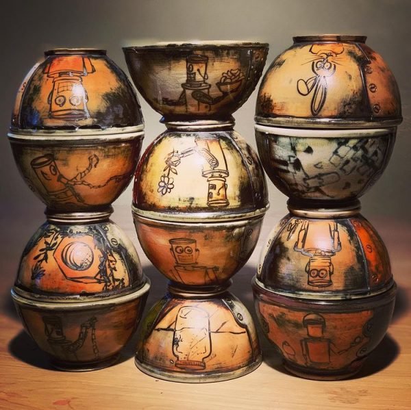 Tim See - Mug Surface Design - The Ceramic School