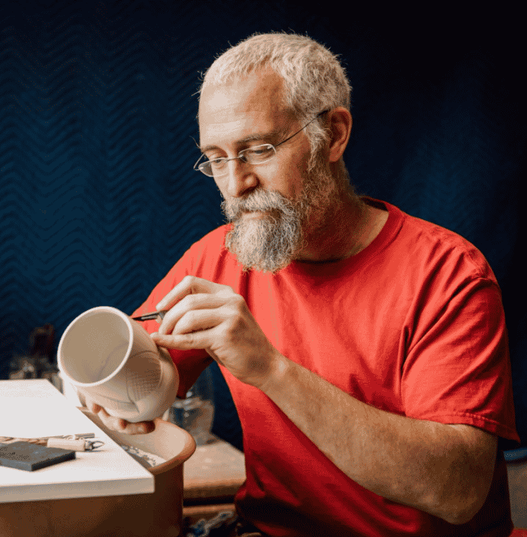 Adam Field - How To Make a Lidded Jar with Carved Pattern - The Ceramic ...