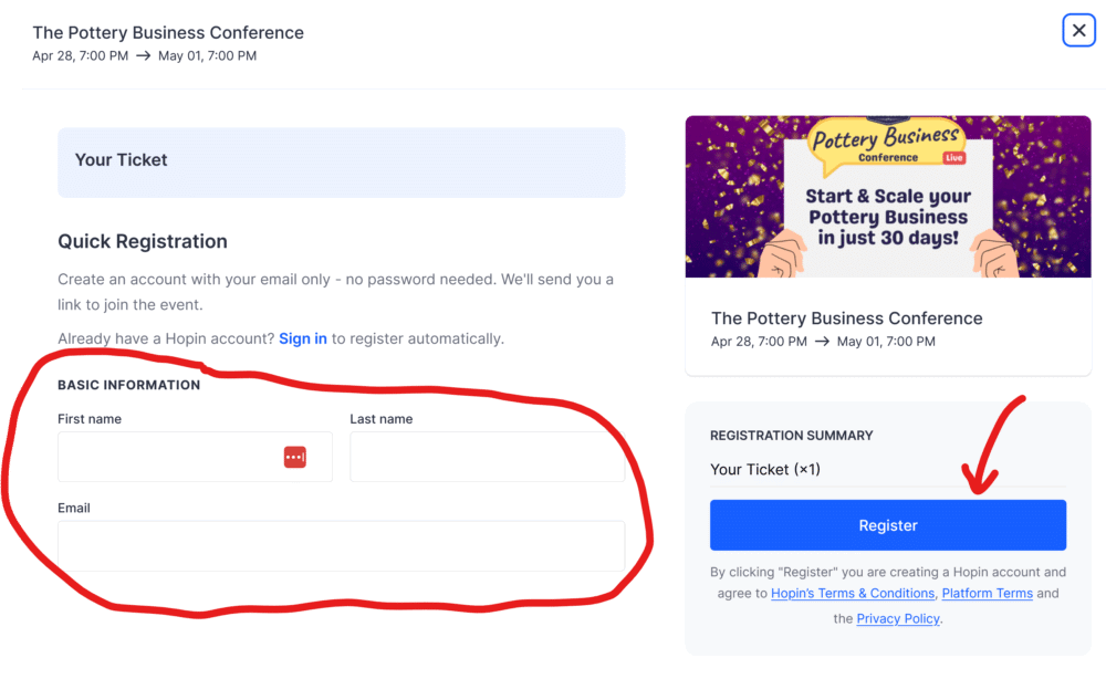 Your Live Ticket to The Pottery Business Conference - The Ceramic School