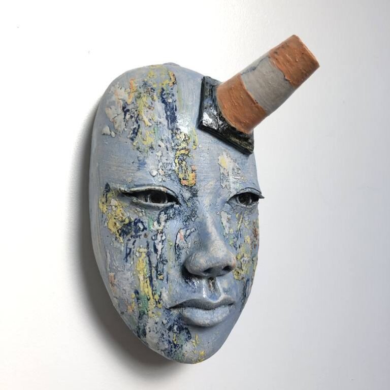 Jenny Chan - Handbuilt Wall Mask - The Ceramic School